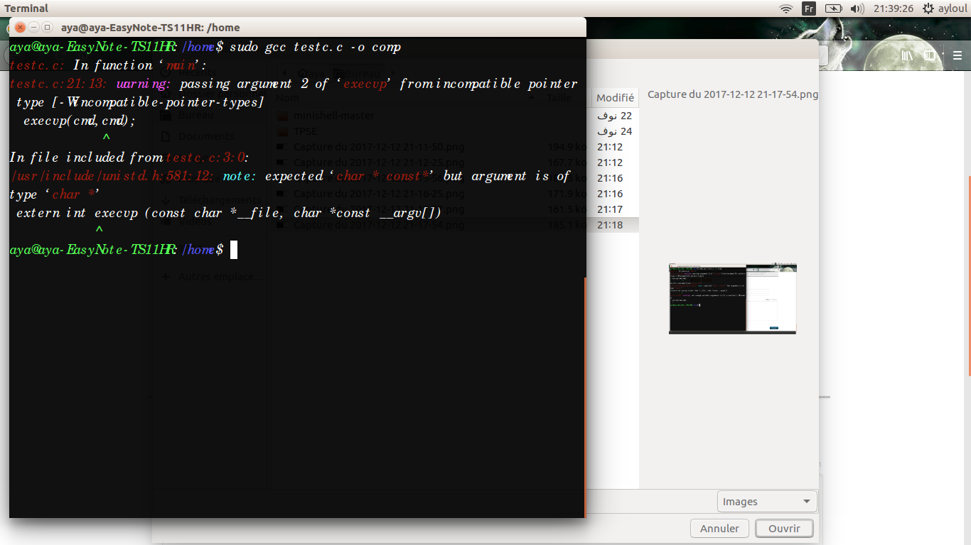 mini-shell par AyloulFathi - page 1 - OpenClassrooms